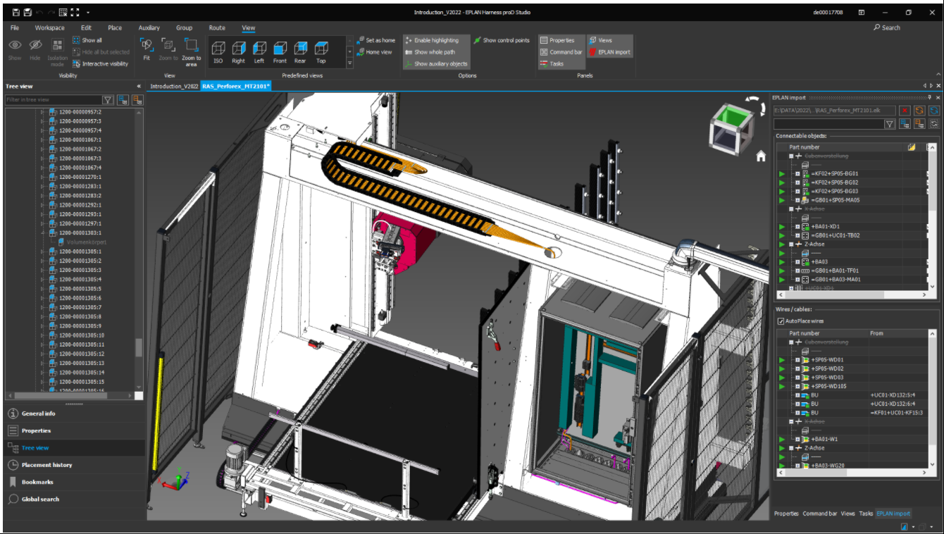 Planejamento de cabos em 3D: Eplan Harness proD 2022 disponível