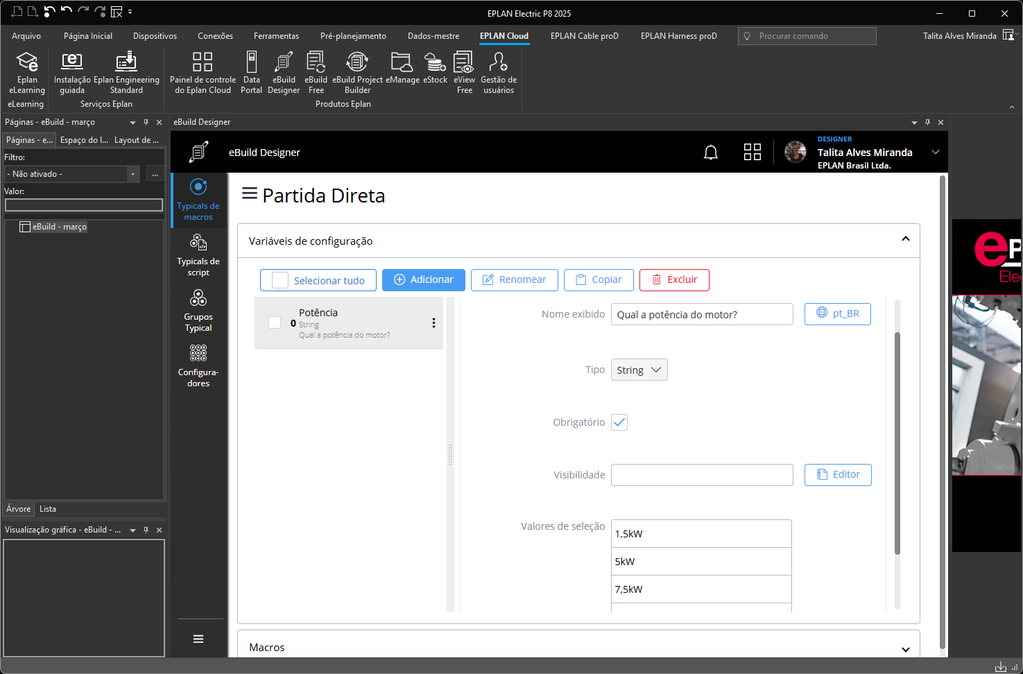 Automação de projetos com Eplan Cloud: conheça o eBuild e eBuild Free